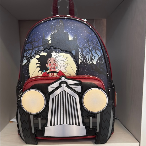 Loungefly | Bags | Cruella De Vil Backpack With Car Design | Poshmark